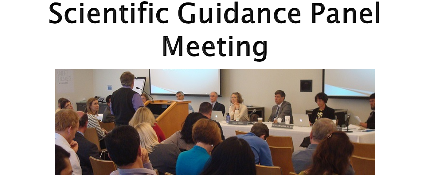 Agenda for November 8, 2018 Scientific Guidance Panel meeting ...